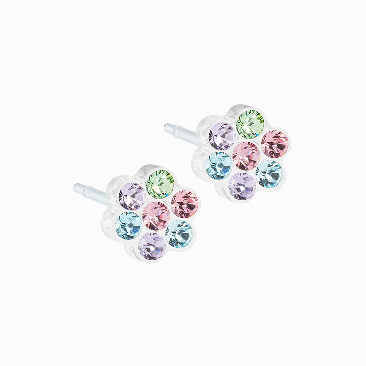 8mm Elegant Medical Plastic Round Crystal Earrings Online – BlomdahlUSA