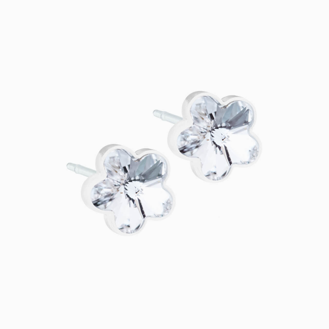 8mm Elegant Medical Plastic Round Crystal Earrings Online – BlomdahlUSA